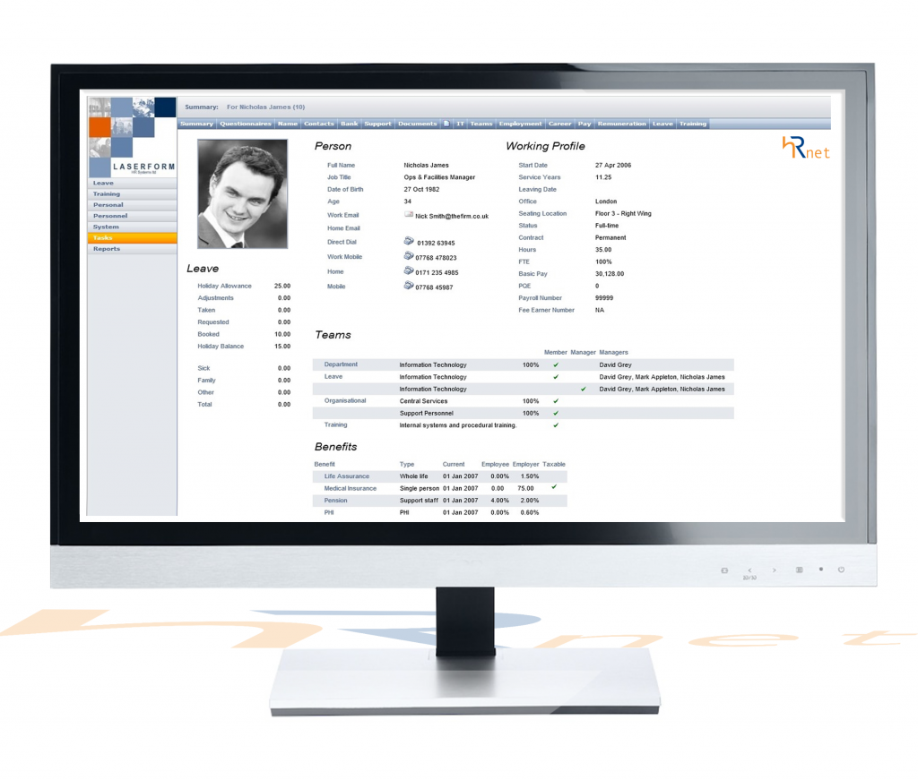 HR Net | A dedicated supplier of Human Resources management software ...